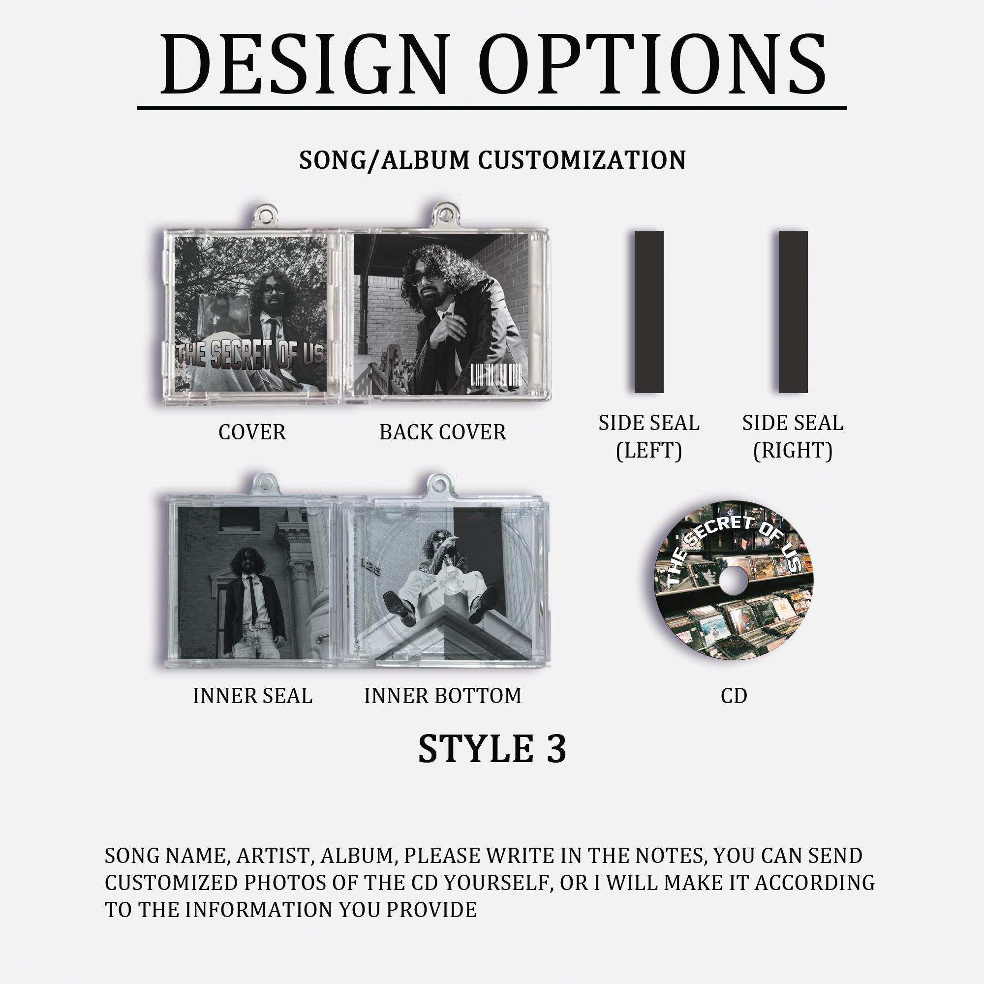 Custom NFC Mini Album CD Keychain, Personalized Photo Music Gift, Play ...