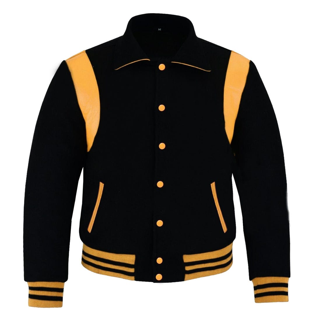 Women Varsity Jacket, Letterman Retro Wool Leather Jacket, Baseball ...