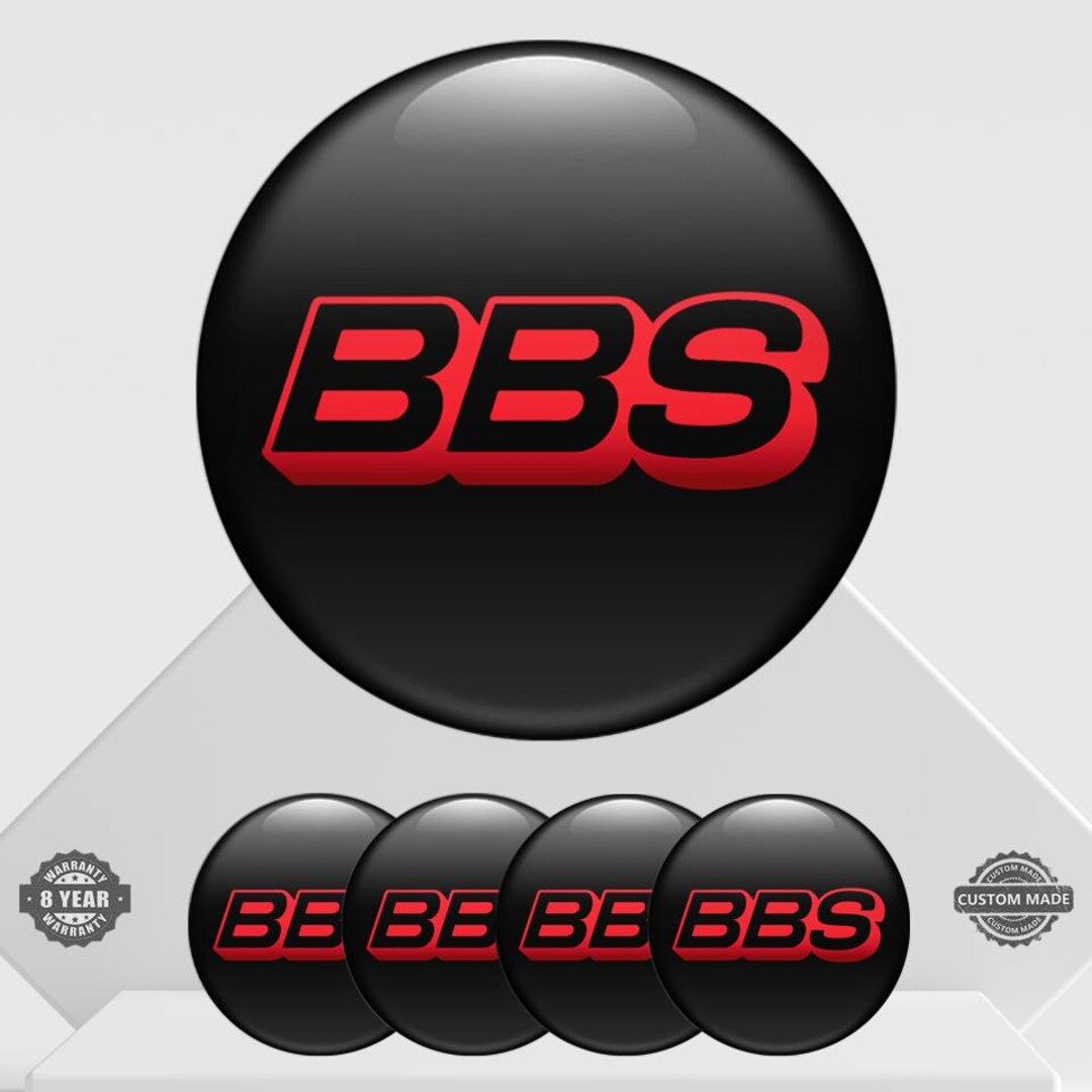 4 X BBS Wheel Emblems Center Cap Stickers Wheel Center Hub Caps of Rims ...