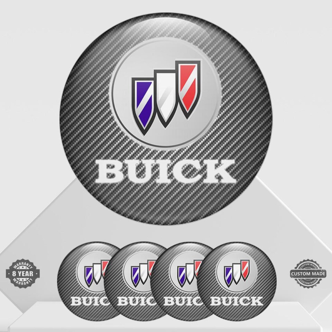 4 X Buick Wheel Emblems Center Cap Stickers Wheel Center Hub Caps of ...