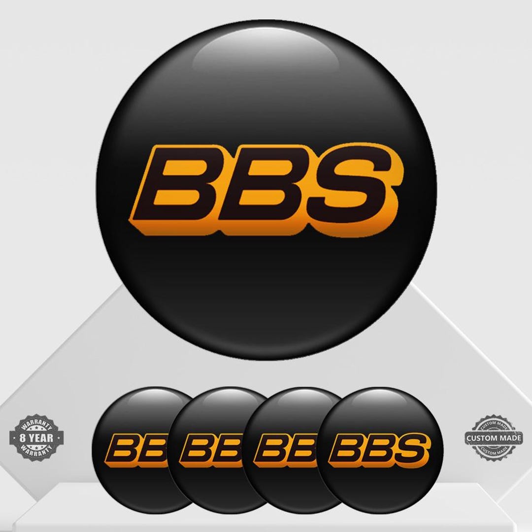 4 X BBS Domed Stickers Wheel Emblems Center Cap Stickers Wheel Center ...