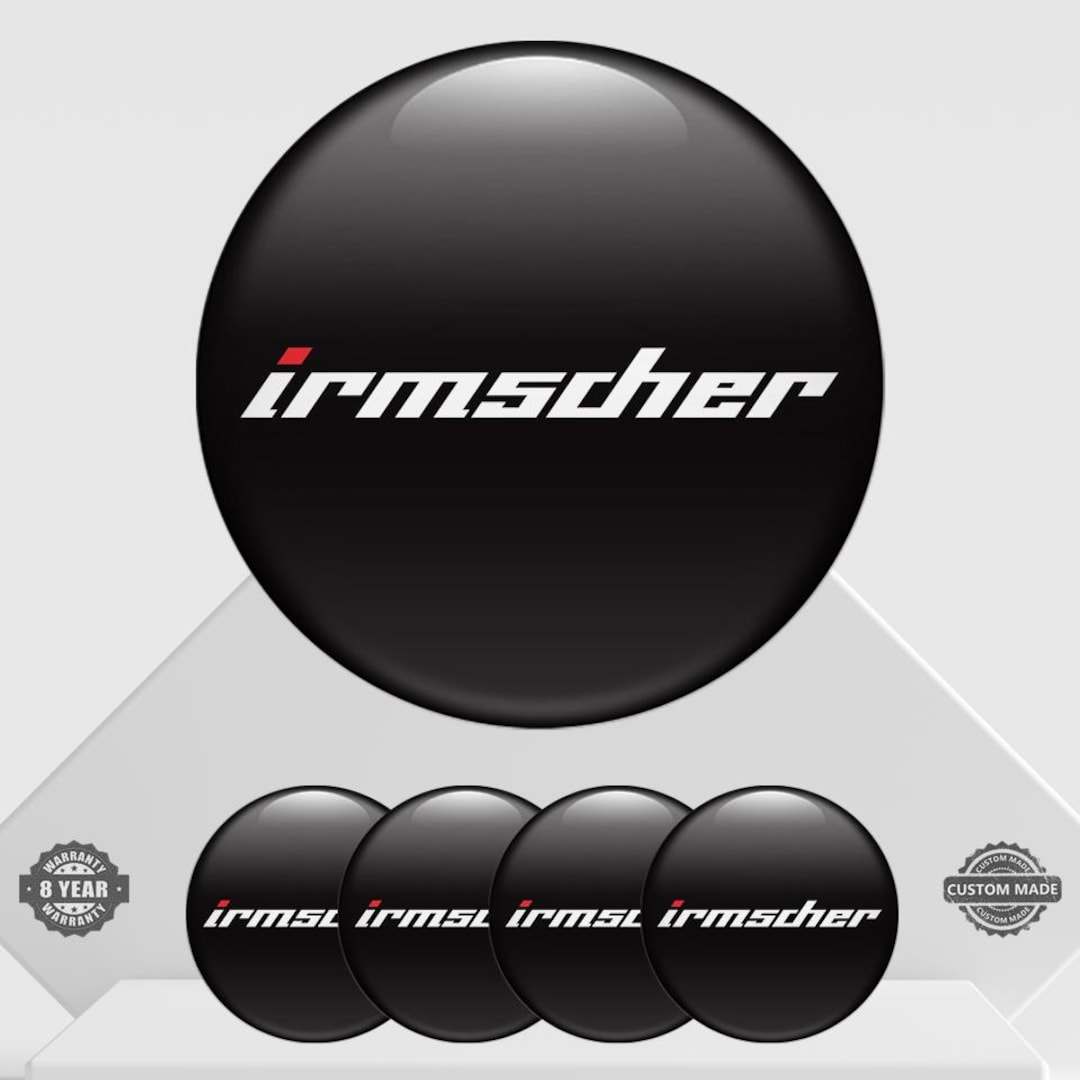 4 X Irmscher Emblems Center Cap Stickers Wheel Center Hub Caps of Rims ...