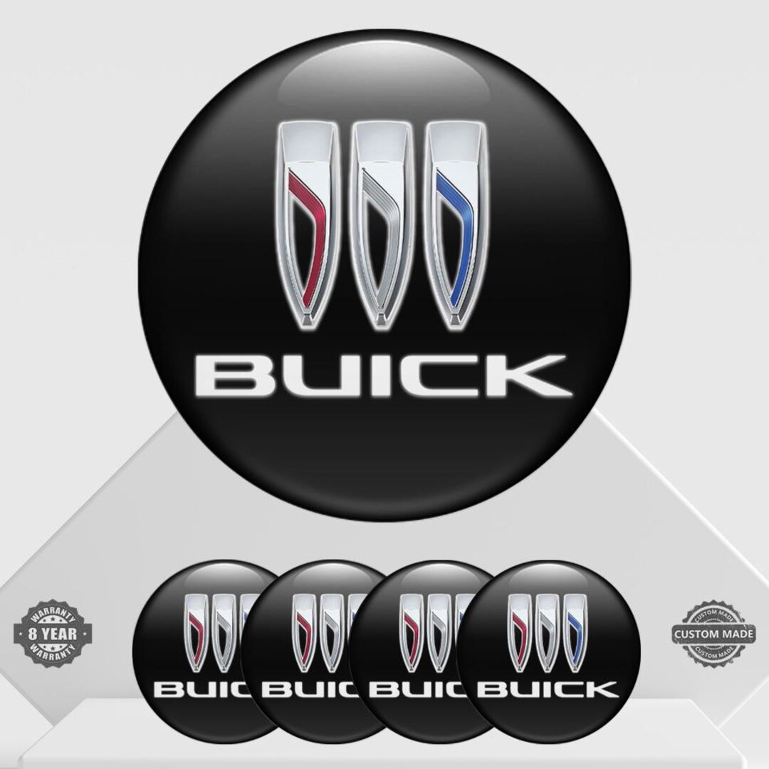 4 X Buick Wheel Emblems Center Cap Stickers Wheel Center Hub Caps of ...