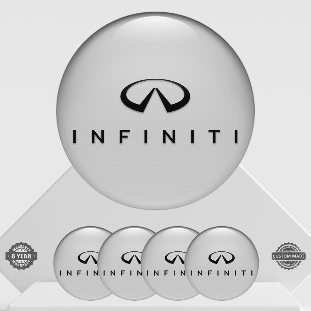 4 X Infiniti Emblems Center Cap Stickers Wheel Center Hub Caps of Rims ...