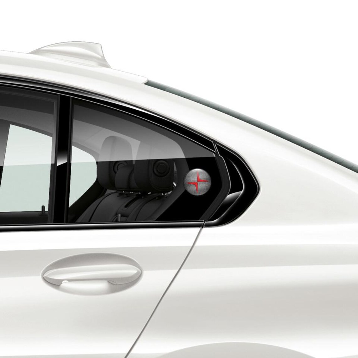 4 Pcs Volvo Polestar Domed Resin Self Adhesive Stickers 3D Gel Silicone ...