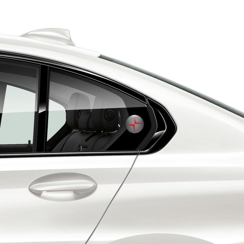 4 Pcs Volvo Polestar Domed Resin Self Adhesive Stickers 3D Gel Silicone ...