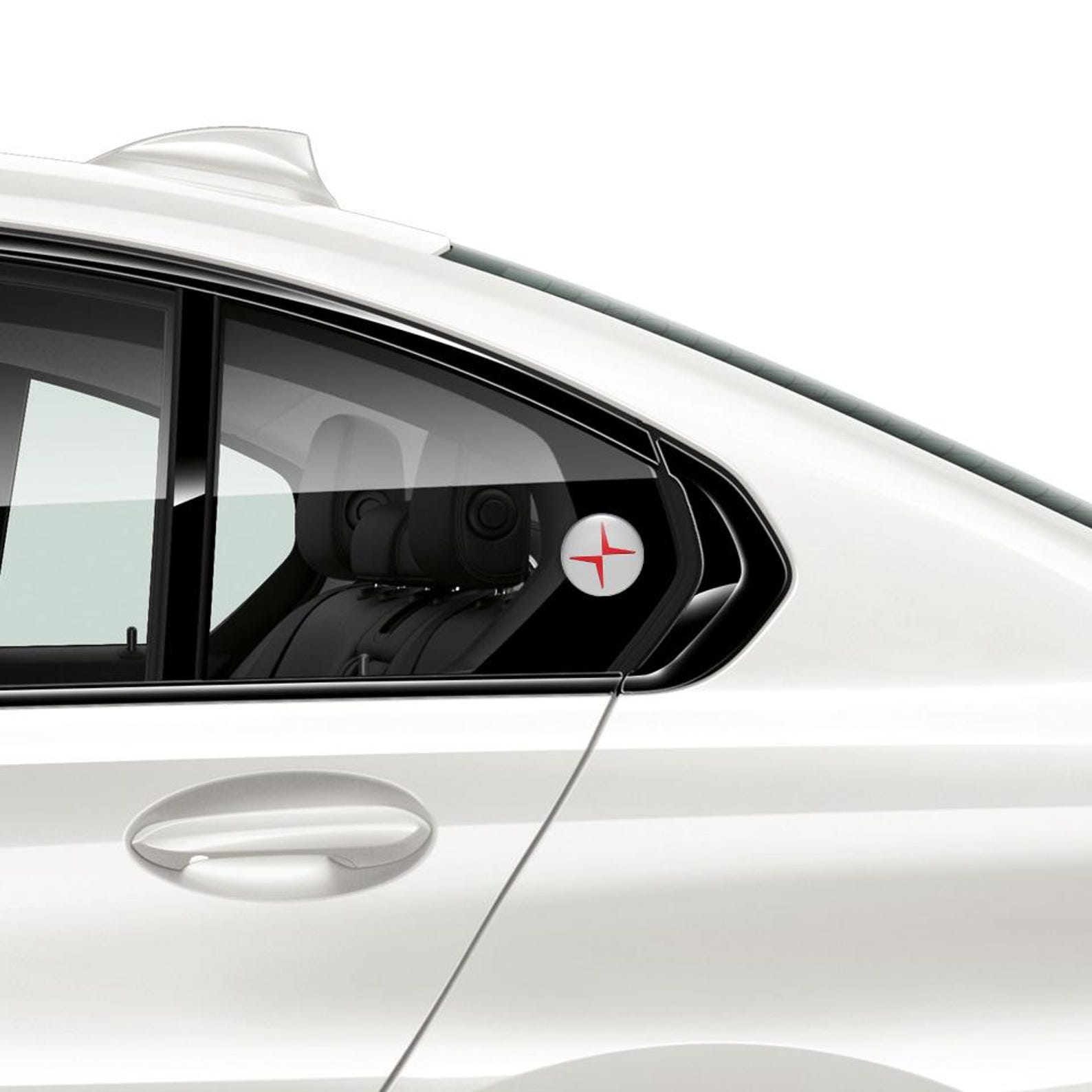 4 Pcs Volvo Polestar Domed Epoxy Resin Stickers Wheel Center Caps 3D ...