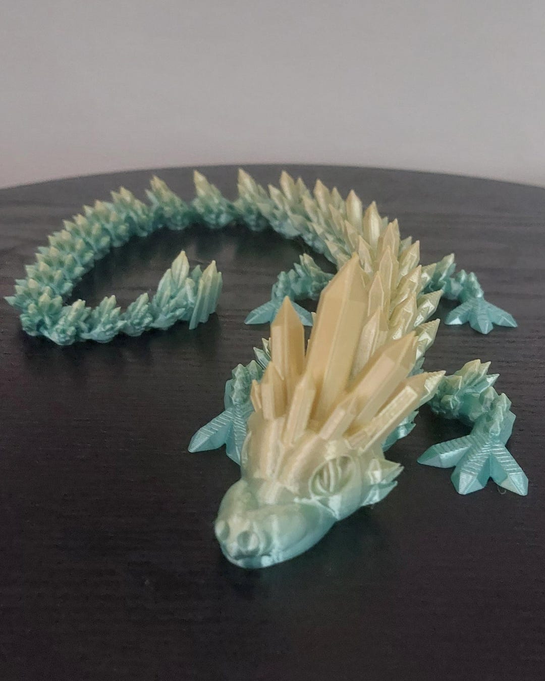 3D Aqua Crystal Dragon Toy Fidget - Etsy