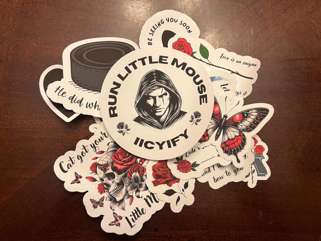 Haunting Adeline Stickers 12 Pack Little Mouse Dark Romance Sticker Set ...