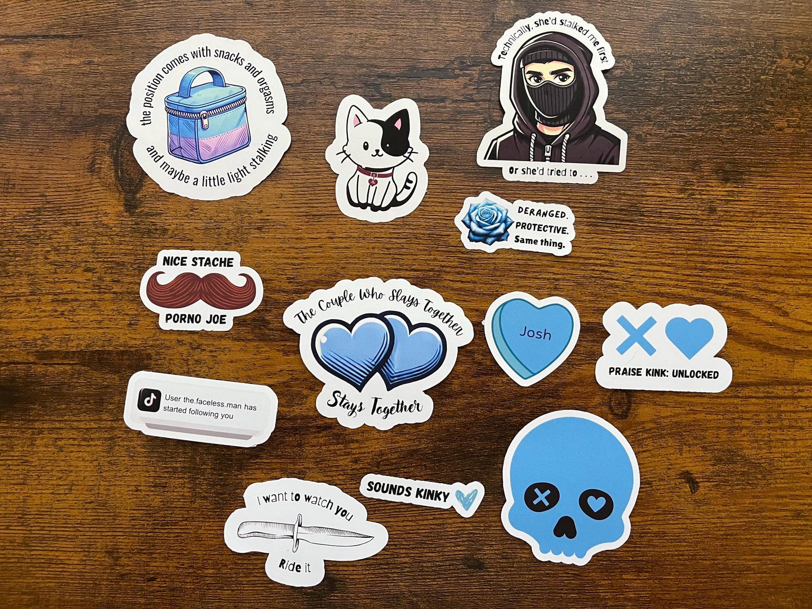 Lights Out and Caught up Book Stickers : Dark Romance - Water Resistant ...