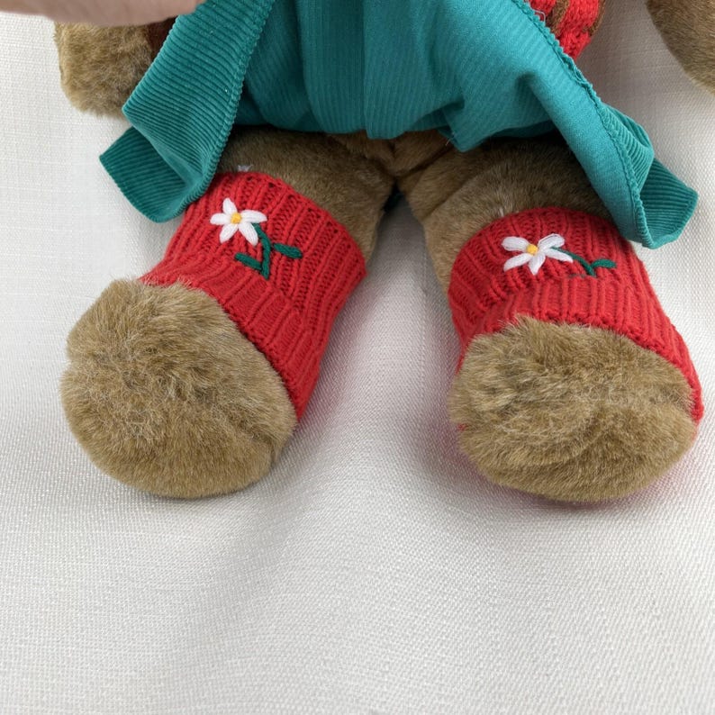 Vintage Chosun AMC Plush Teddy Bear Stuffed Animal Sweater Leg Warmers ...