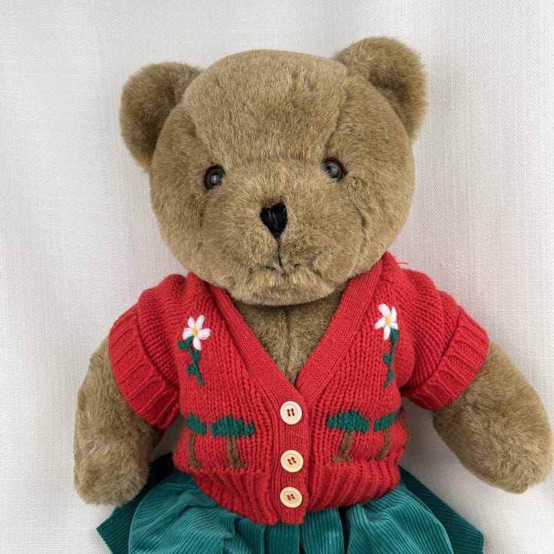 Vintage Chosun AMC Plush Teddy Bear Stuffed Animal Sweater Leg Warmers ...