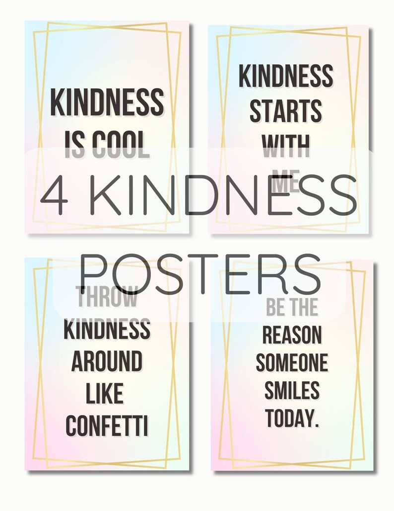 Kindness Affirmation Station for Kids, Printable Positive Affirmations ...