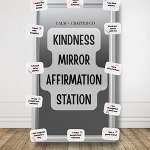 Kindness Affirmation Station for Kids, Printable Positive Affirmations ...