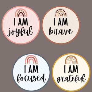 Affirmation Station Kids, Classroom Affirmation Station, Boho Rainbow ...