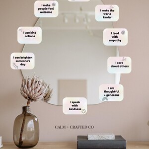 Kindness Affirmation Station for Kids, Printable Positive Affirmations ...