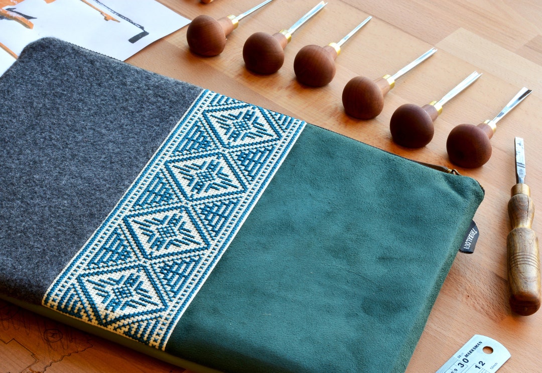 Hand Embroidered Laptop Bag - Etsy