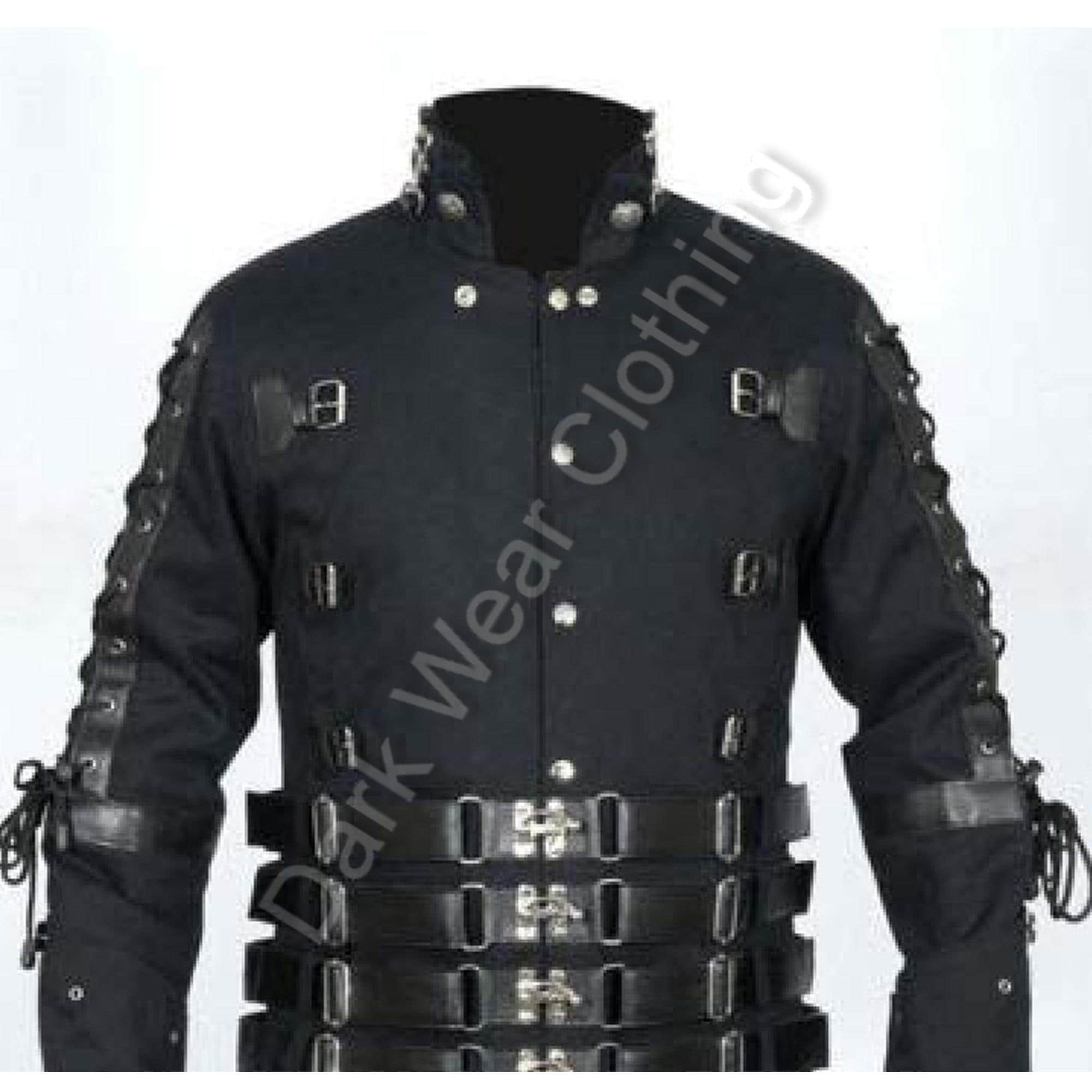 Hellraiser Dark Goth Coat Men Gothic Steampunk Jacket Punk Vampire Men ...