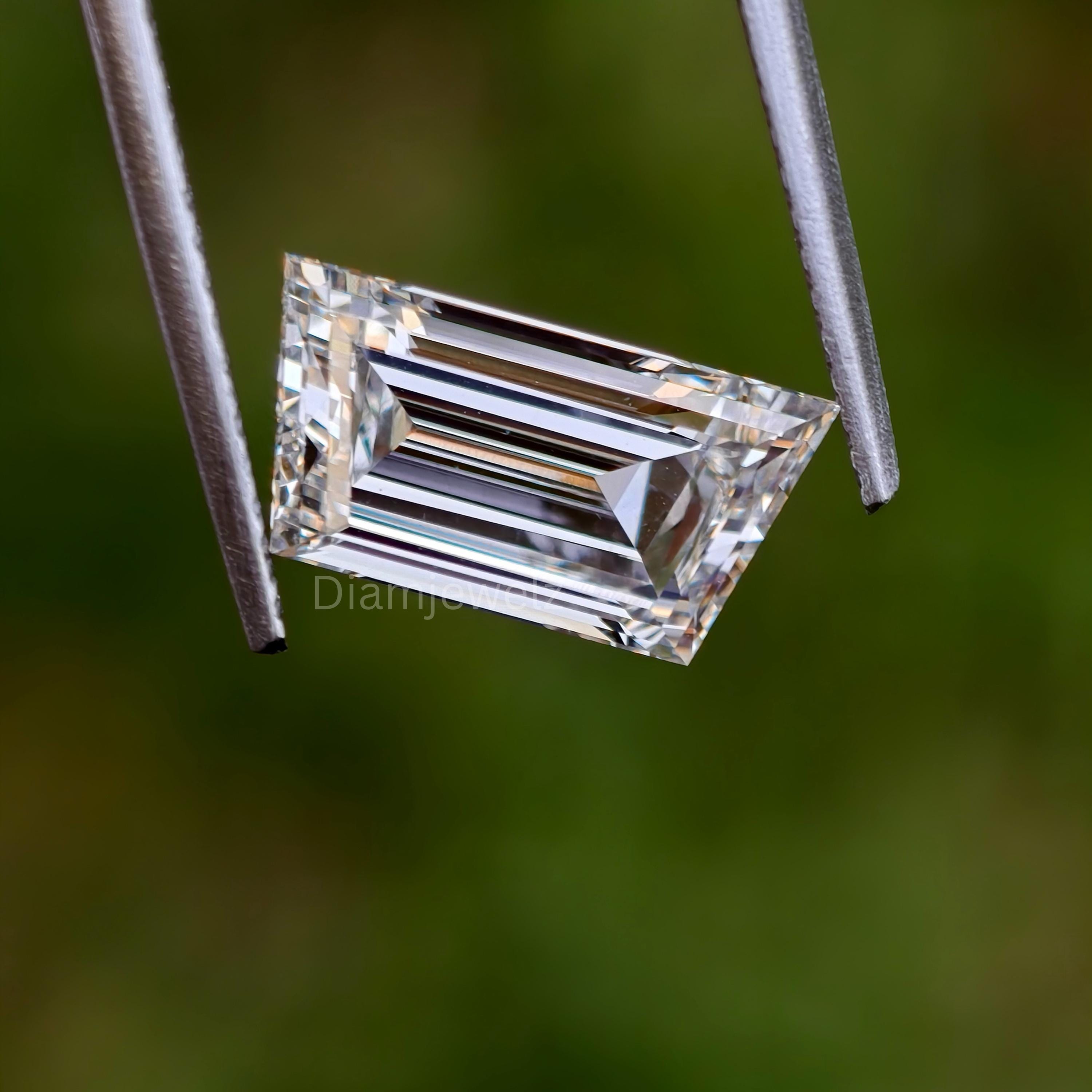 Trapezoid Step Cut Lab Grown Diamond for Engagement Ring for Diamond ...