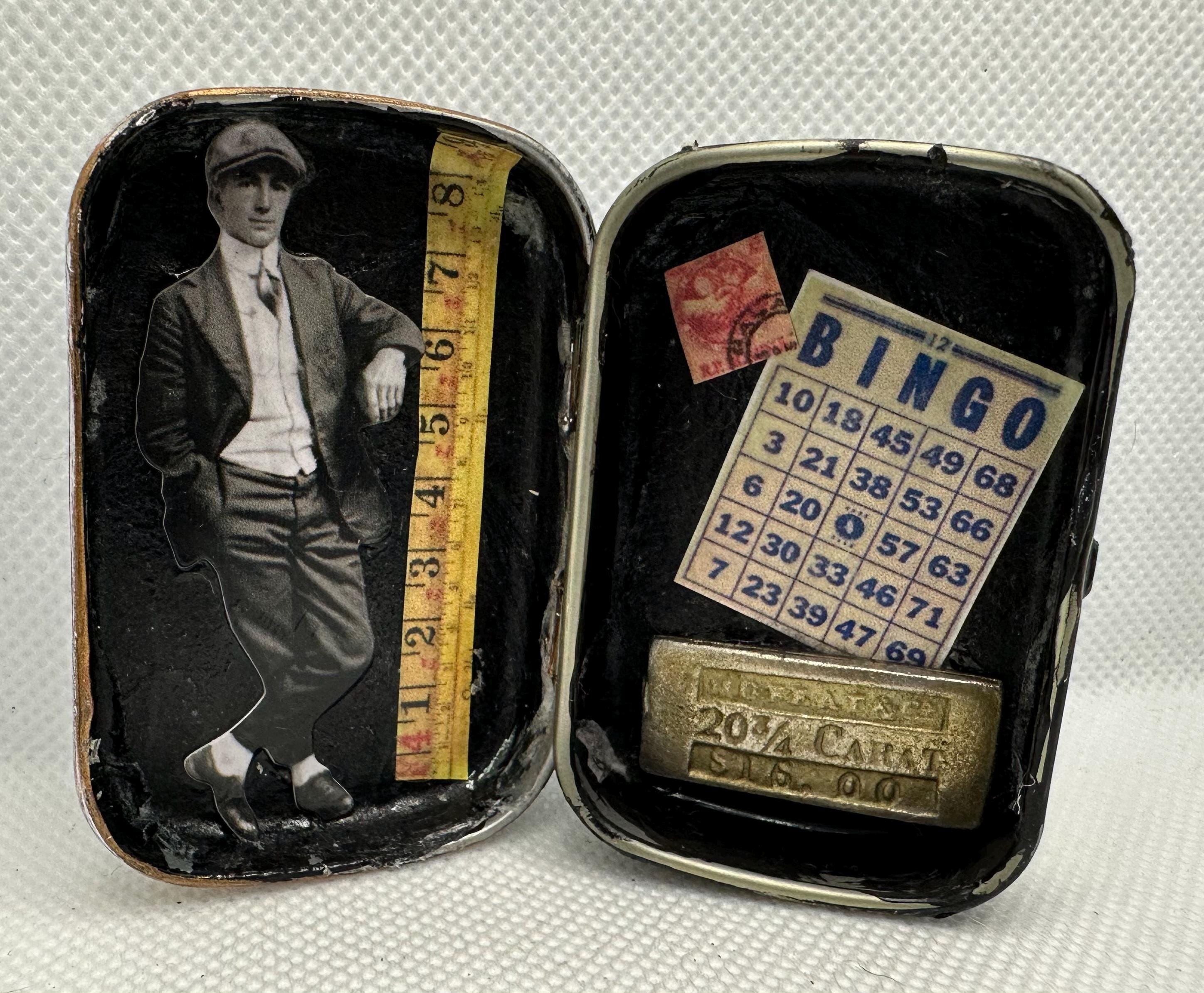 Vintage Bingo Altered Tin - Etsy