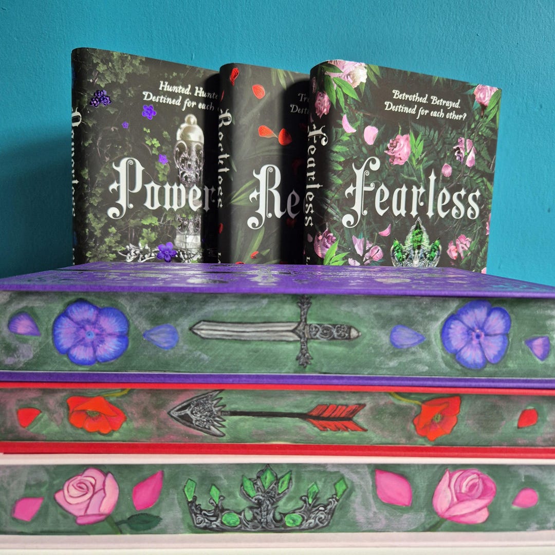 Powerless Trilogy (complete) Hand Painted Edges Hardback - Etsy