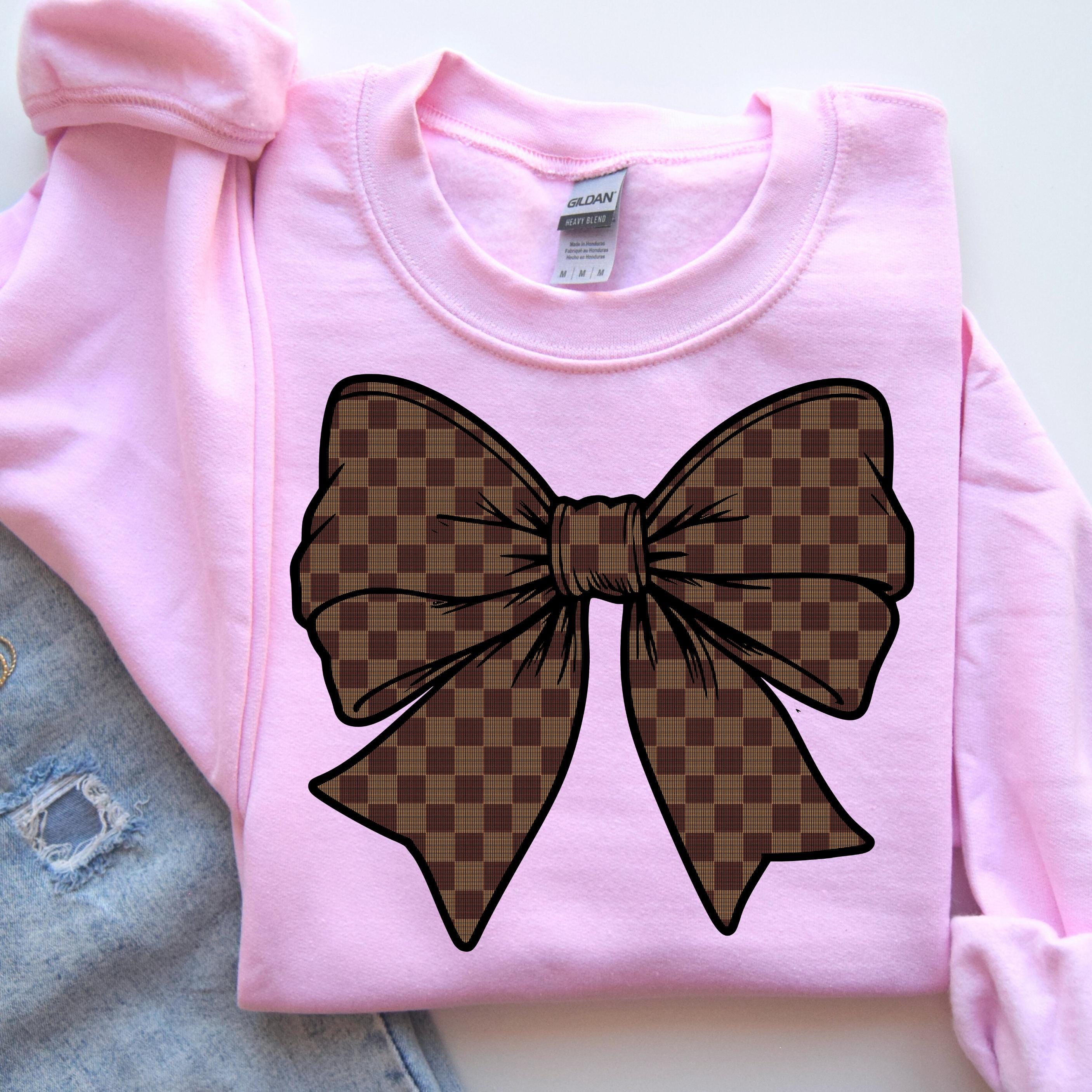 Brown Bow Png/svg, Checkered Bow Svg, Boujee Bow Svg, Girly Louis Png ...