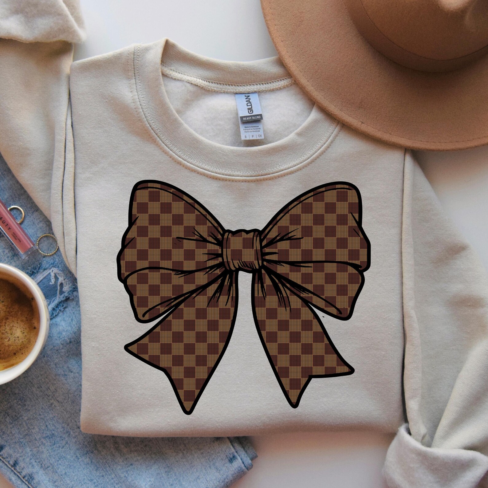 Brown Bow Png/svg, Checkered Bow Svg, Boujee Bow Svg, Girly Louis Png ...