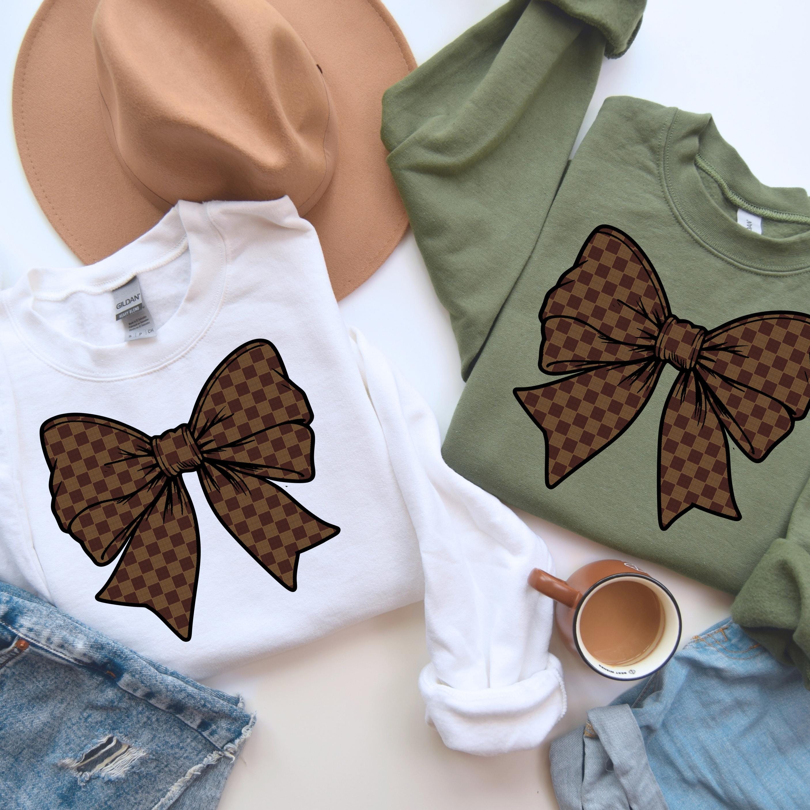 Brown Bow Png/svg, Checkered Bow Svg, Boujee Bow Svg, Girly Louis Png ...