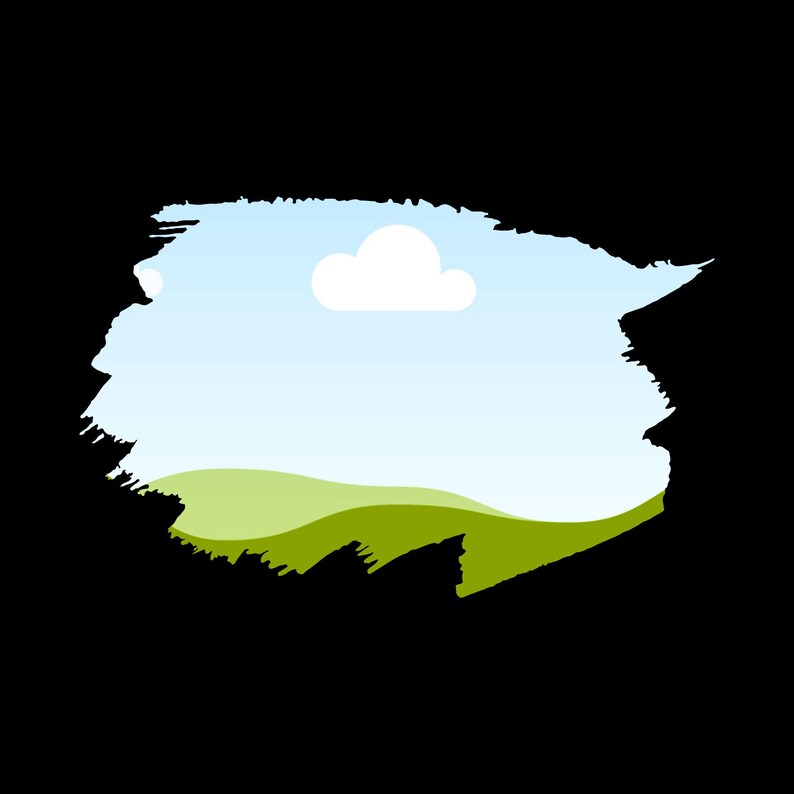 Grunge Brush Stroke Canva Frames | Distressed Photo Masks (PDF) - Etsy