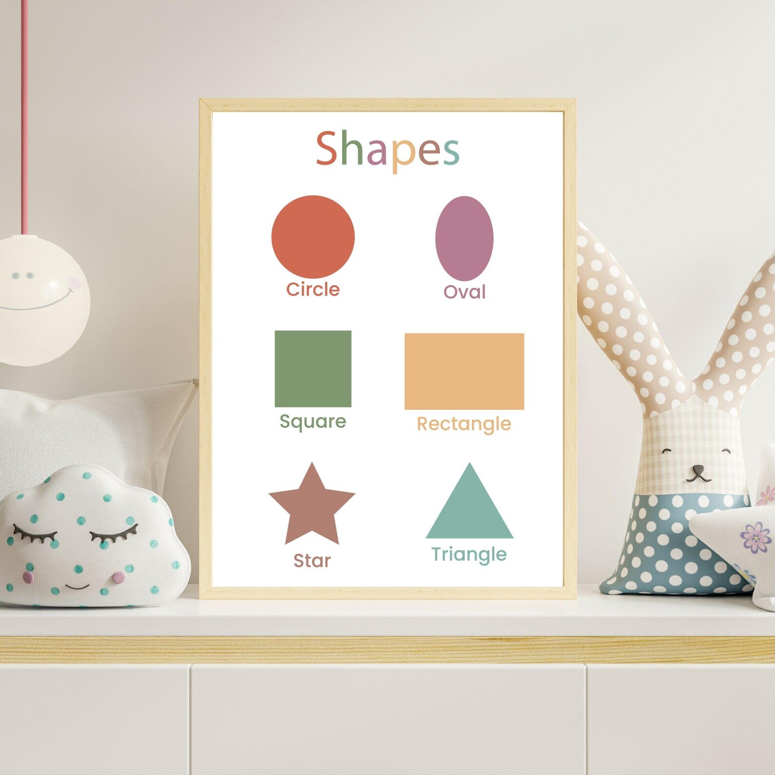 Shapes Poster for Kids - Fun and Educational Printable | Nursery ...
