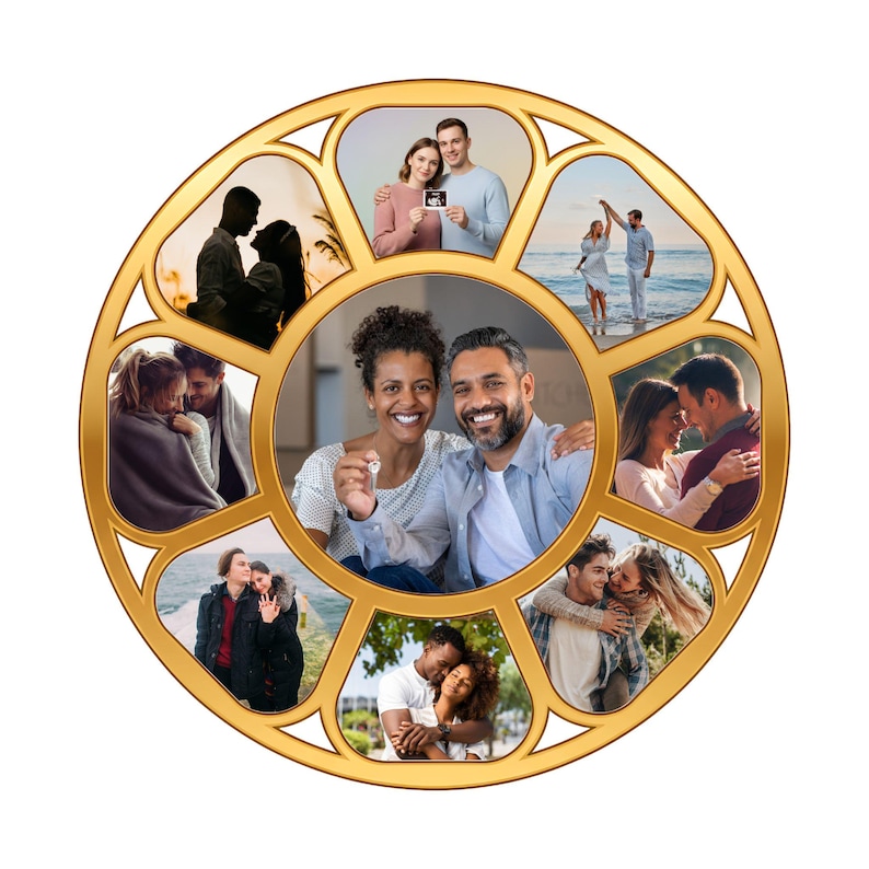 Retro Reel Photo Collage Template | Family Memory Canva Layout (digital ...