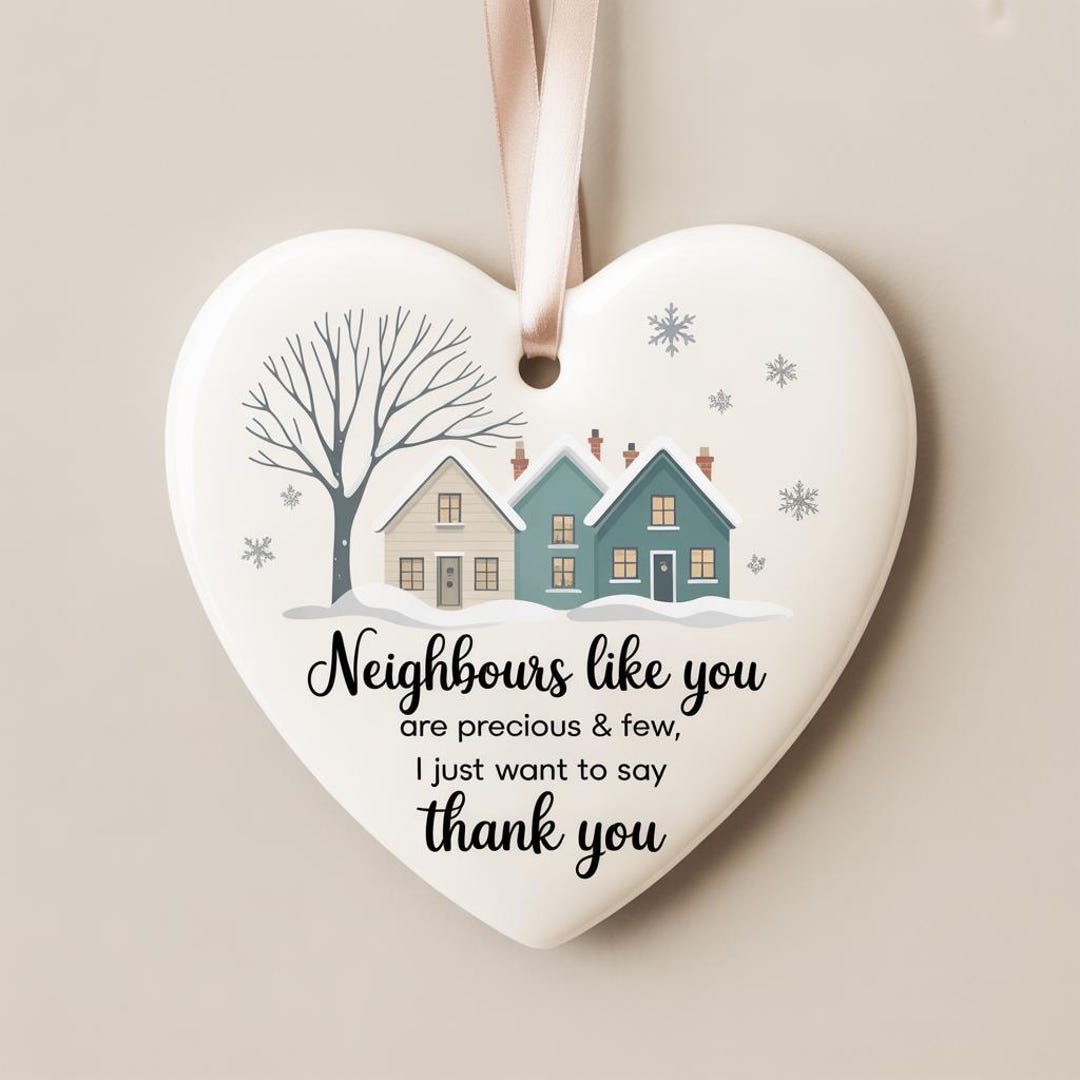 Thank You Neighbours Ornament 2025, Appreciation Gift, Christmas ...