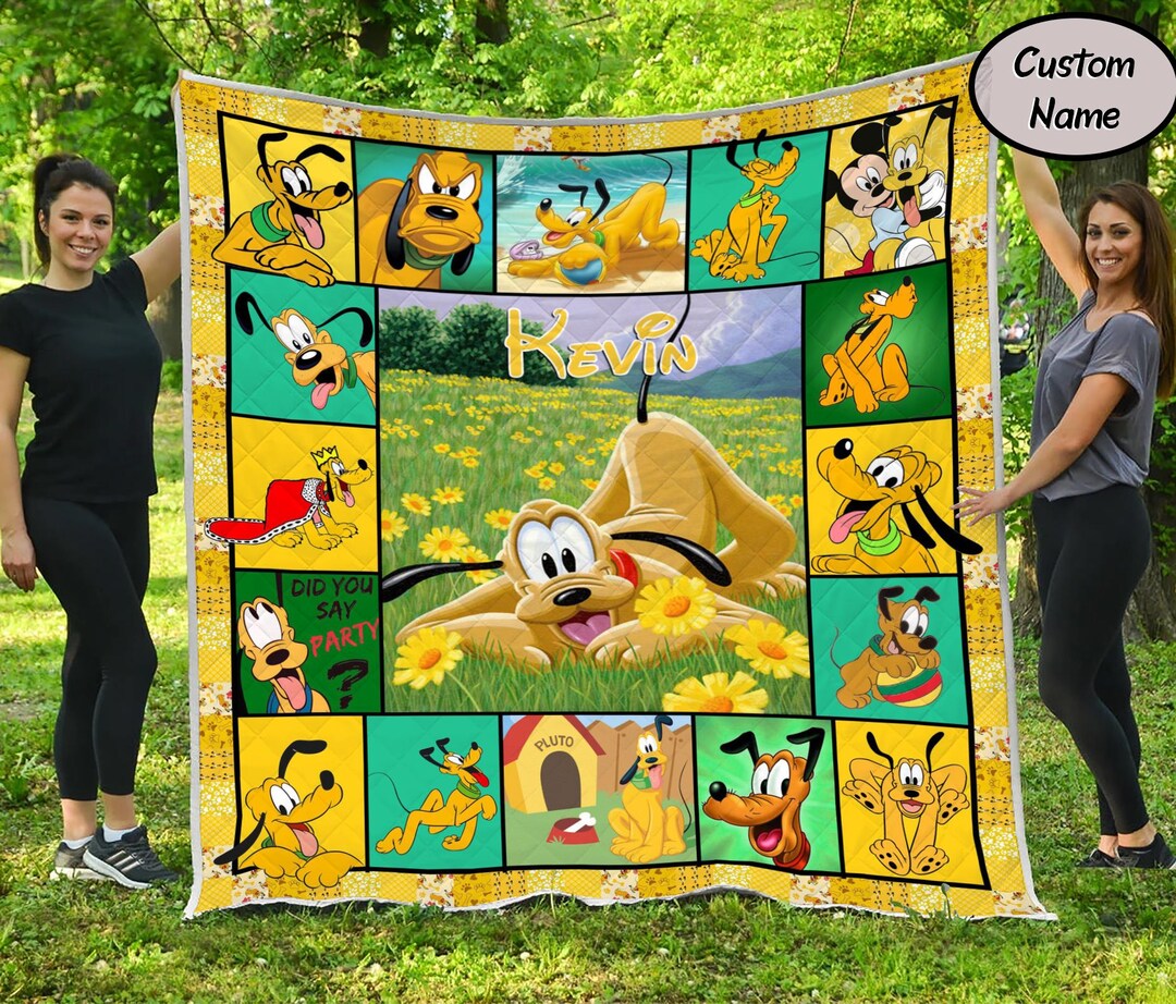 Personalized Pluto Dog Blanket, Pluto Mickey Fleece Blanket, Pluto ...