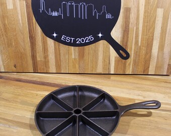 Vintage BSR Corn Bread Skillet, 8 Wedge, Cast Iron - Etsy