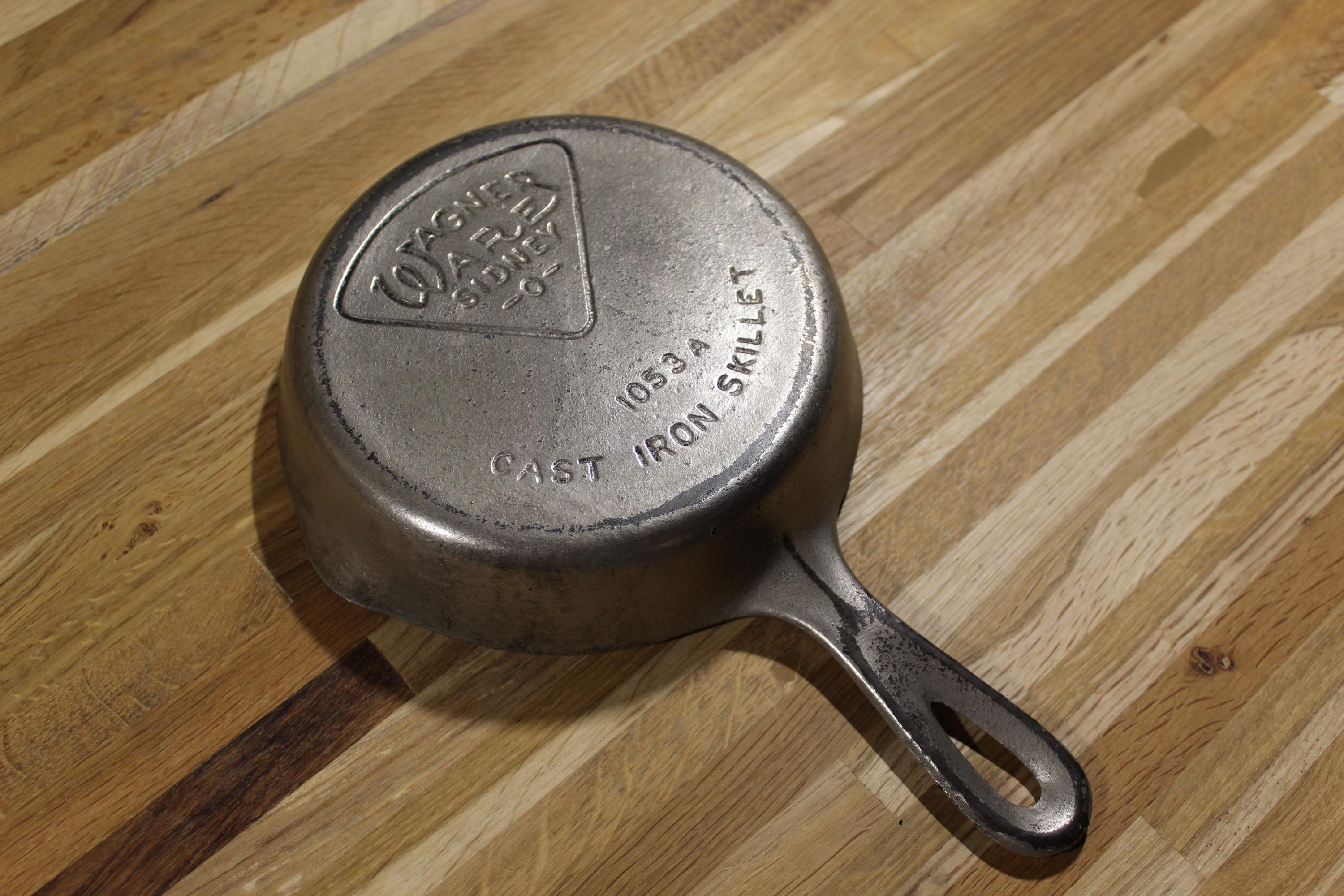 Wagner Ware Pie Logo Nickel Plated Cast Iron Skillet Pattern 1053A - Etsy