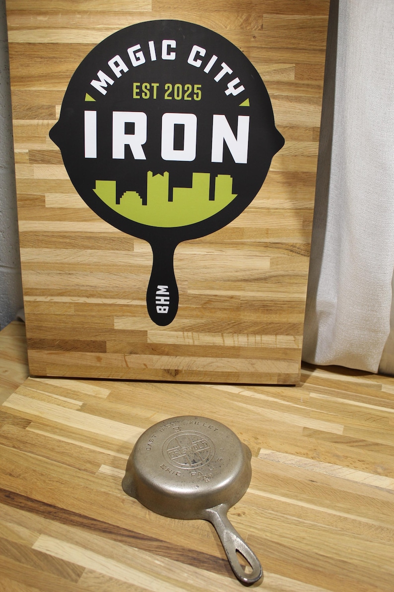 Griswold No. 3 Large-block Logo Nickel Plated Cast Iron Skillet - Etsy