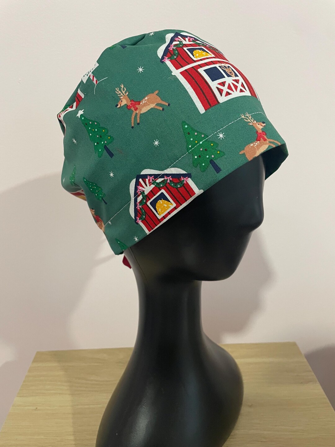 Reindeer Barn Euro Style, Pixie Style Scrub Cap, 100% Cotton Surgical ...