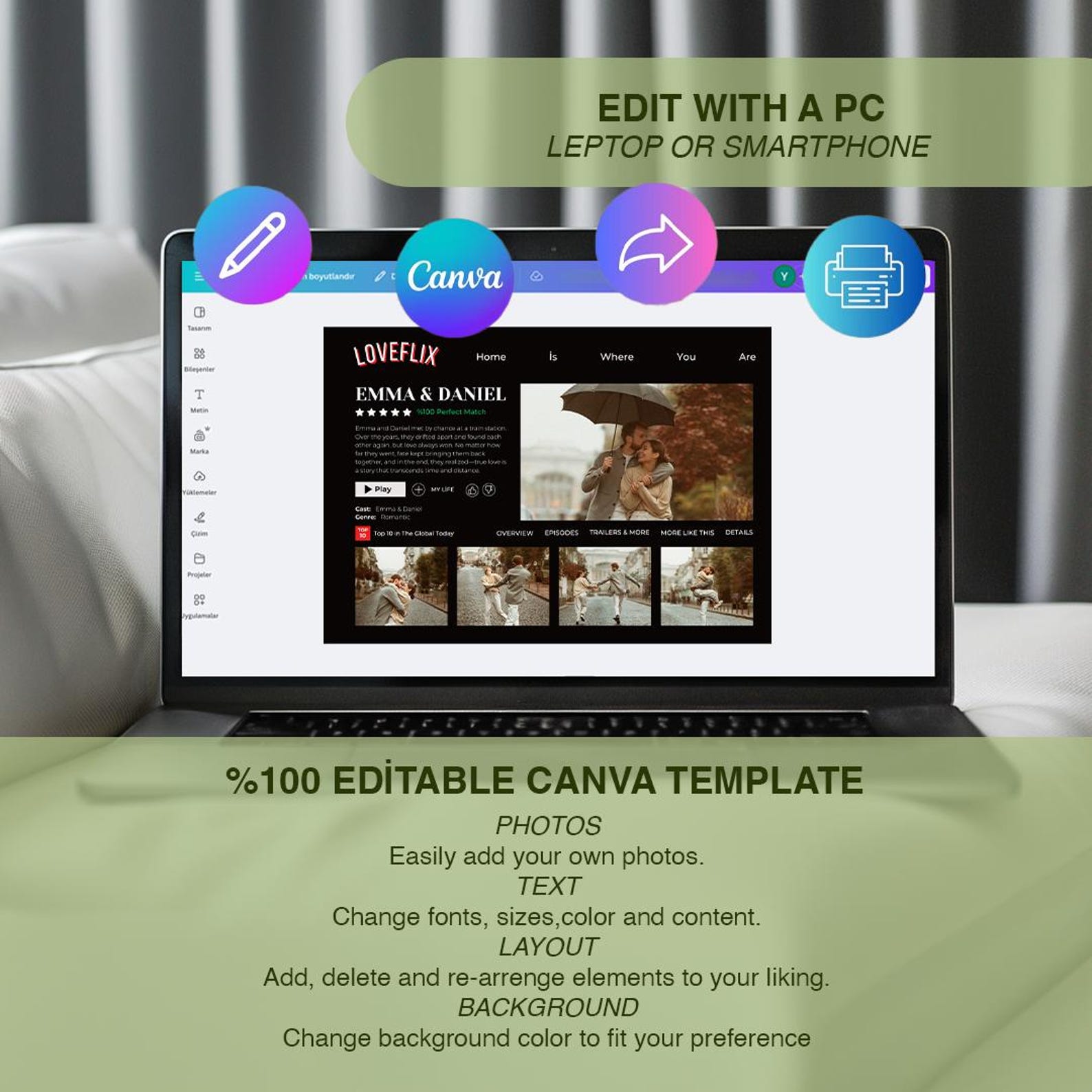 Personalized Netflix Movie Poster Personalized Movie Poster Wall Art ...