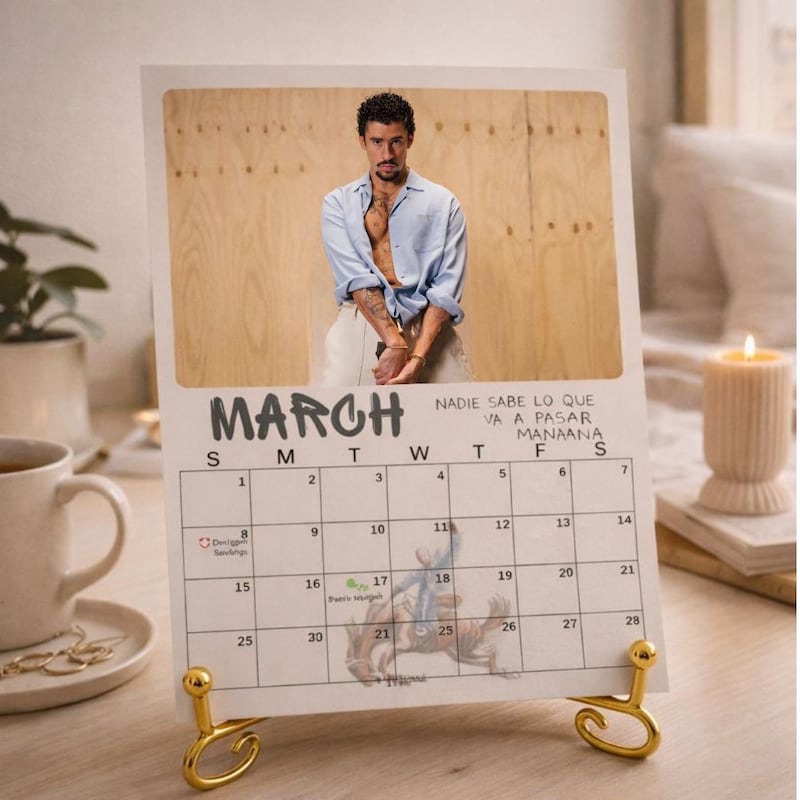 Stationary Desk Calendar - Etsy