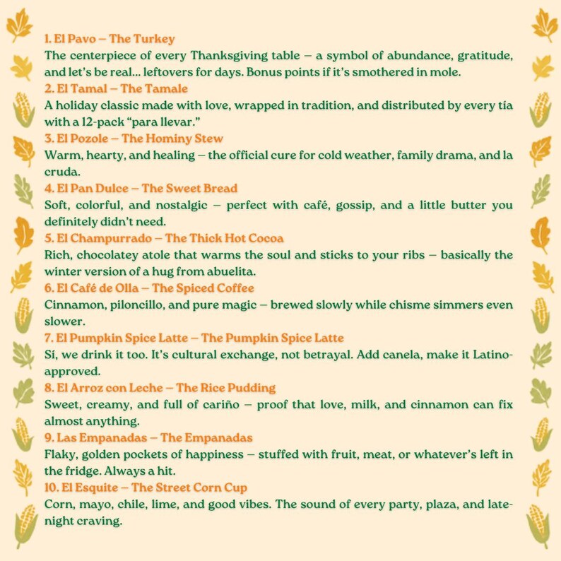 Thanksgiving Latino Loteria: Grateful AF Bilingual Game (printable) - Etsy