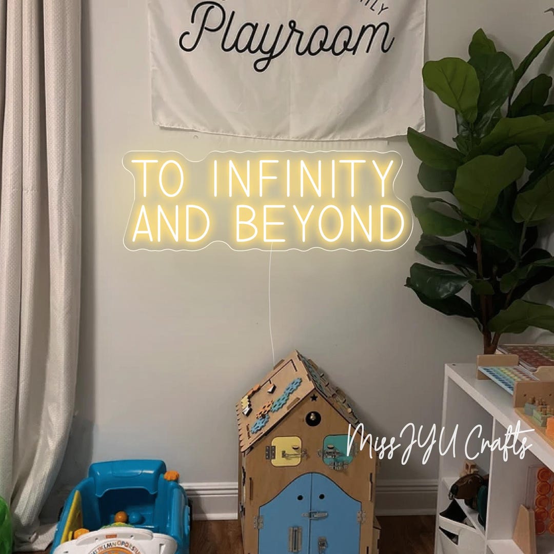 To Infinity and Beyond Neon Sign,custom Handmade LED Neon Lights ...