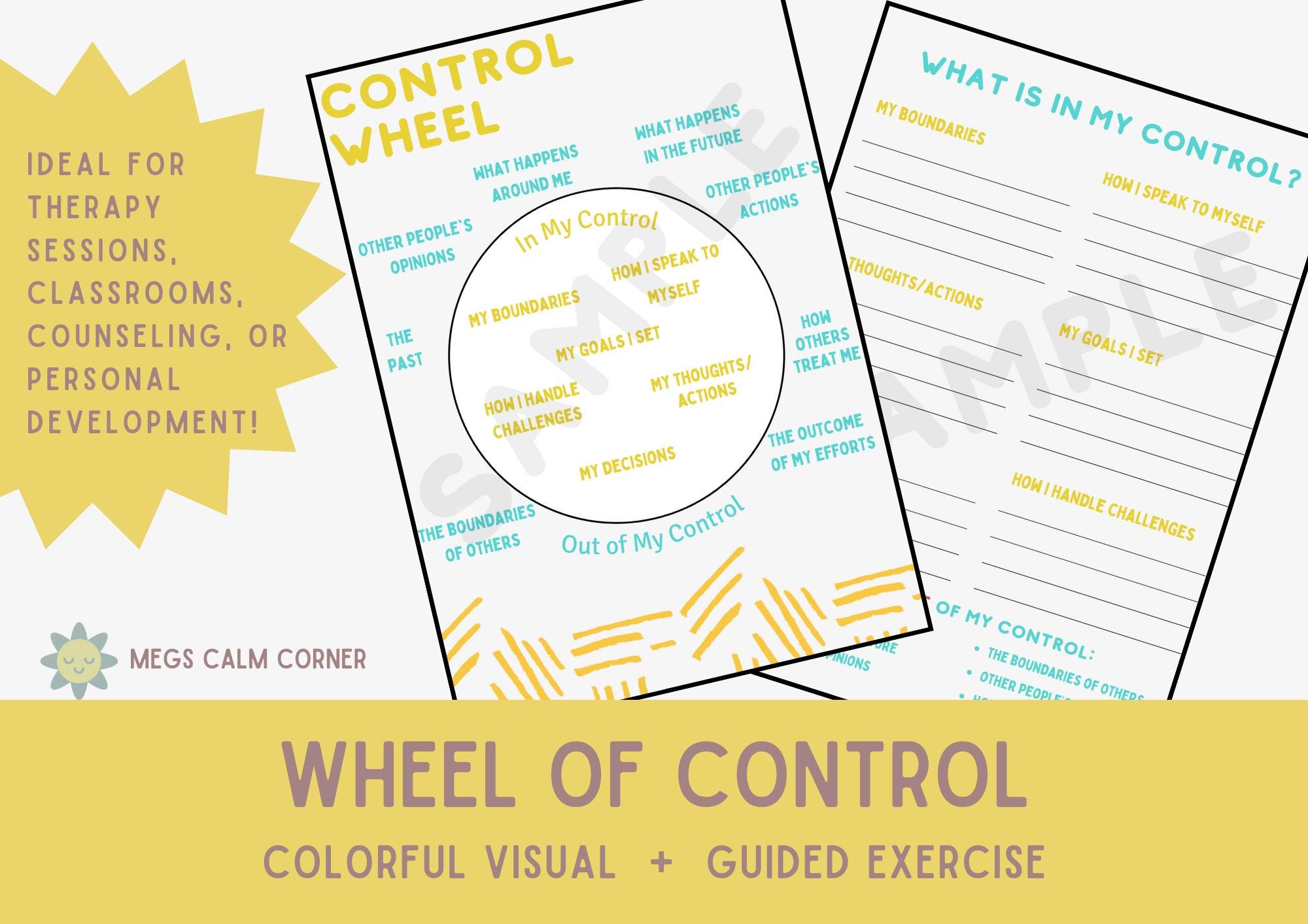 Wheel of Control Worksheets – A Powerful Tool for Shifting Your Mindset ...