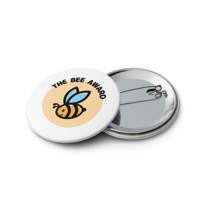 Bee Award Buttons | Employee Appreciation Pins, Set of 5 - Etsy