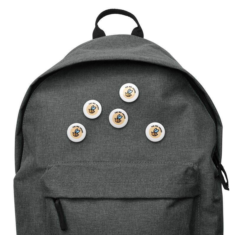 Bee Award Buttons | Employee Appreciation Pins, Set of 5 - Etsy