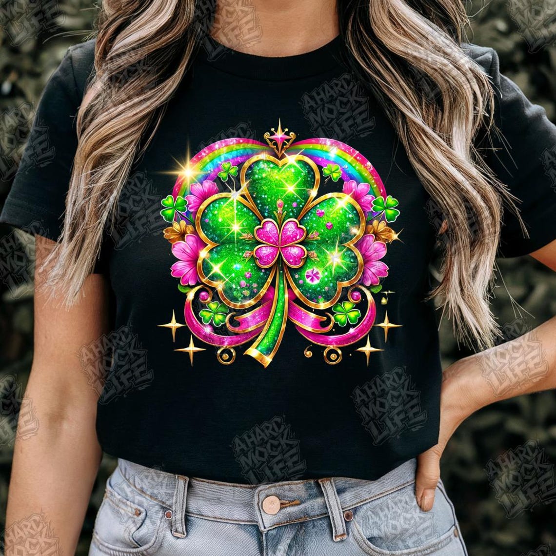 Sparkly Shamrock Digital PNG – Instant Download | 300dpi | Glittering ...