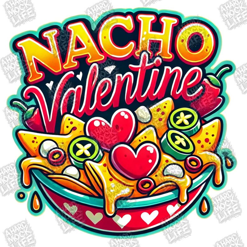 Nacho Valentine Digital PNG – Instant Download | Fun Valentine’s Day ...