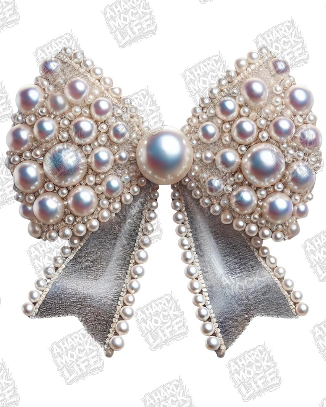 Pearl Bow PNG - Etsy