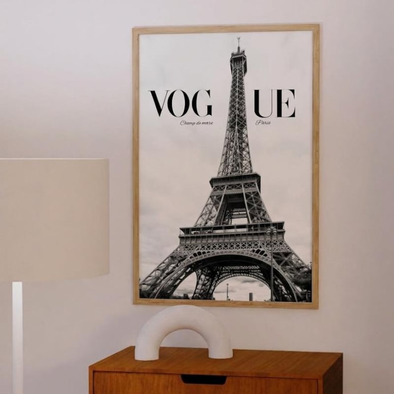 Vogue Eiffel Tower Poster - Etsy