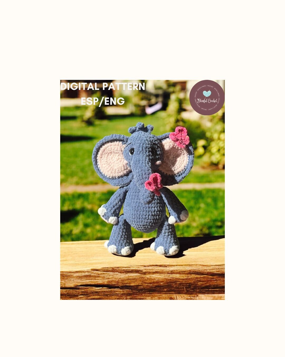 Elephant Amigurumi Crochet Pattern: Easy-to-follow (PDF Pattern) - Etsy