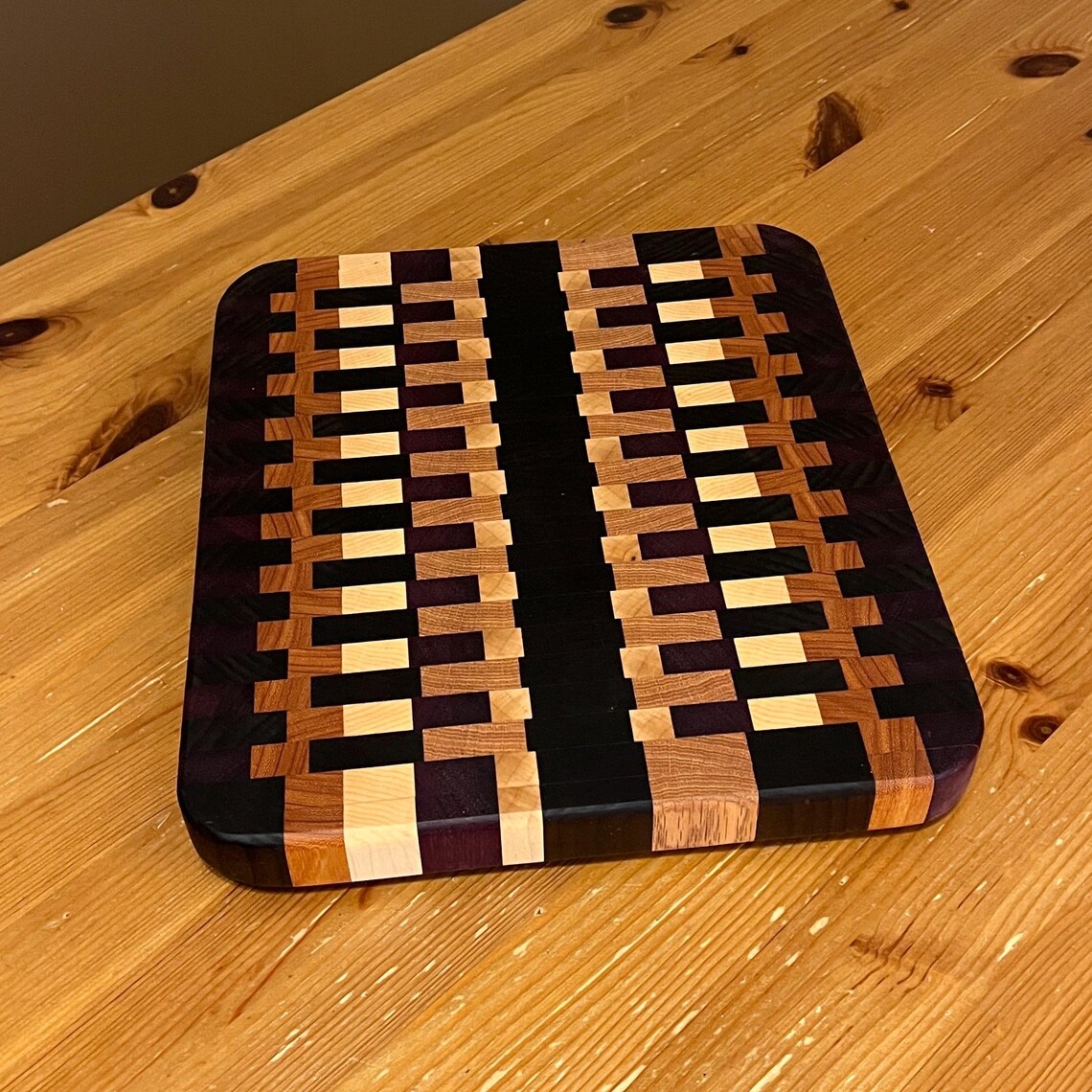 Solid Wood End Grain Cutting Board - Etsy